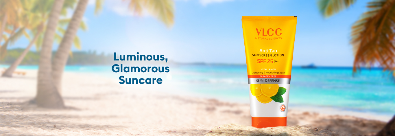 VLCC Anti Tan Sun Screen Lotion - SPF 25 PA+ - Protect Your Skin from ...