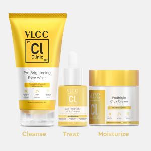 VLCC Clinic Skin Brightening Regime - Brightens from 1st wash