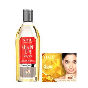 VLCC Shape Up Slimming Oil & Gold Facial Kit