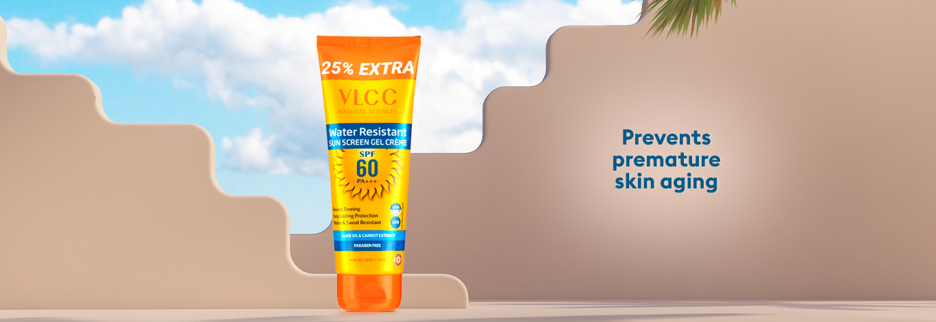 Water Resistant Sunscreen SPF 60 PA +++ Gel Crème 100 g - VLCC Clinic